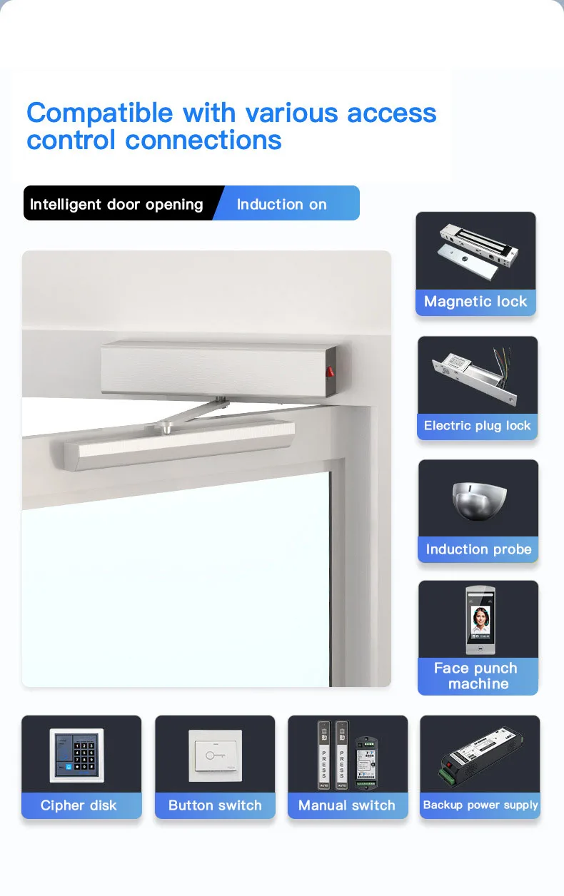 Cd-60 Intelligent Automatic Door Closer Remote Control Induction ...