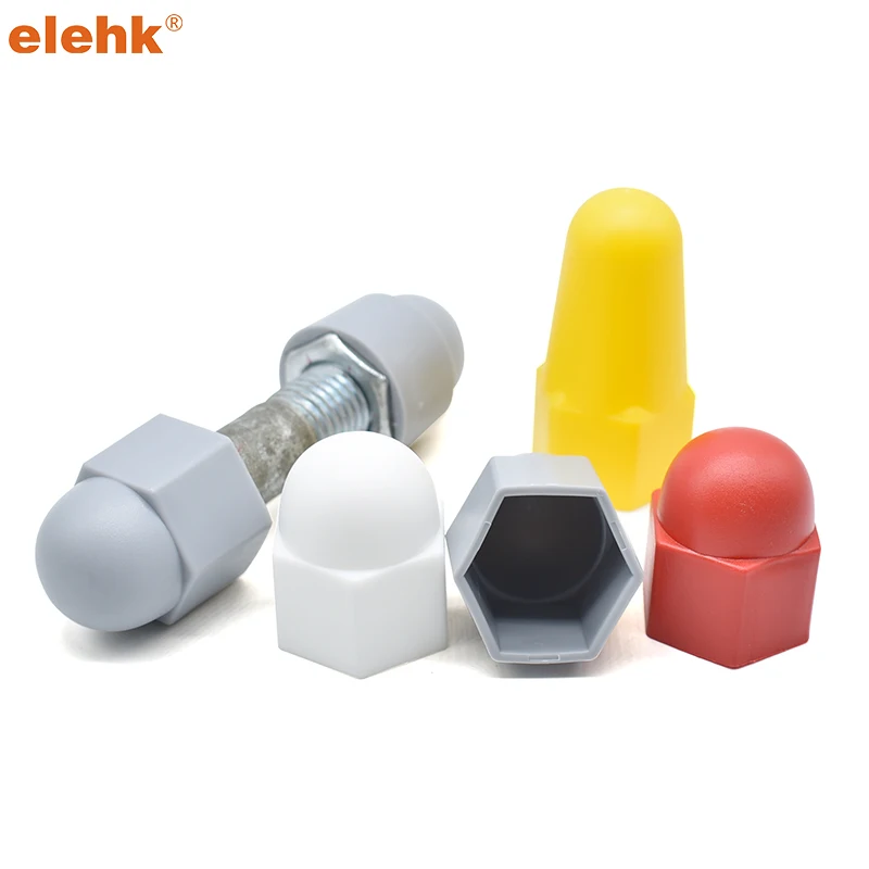 Elekh M6 White Hex Protection Bolt Caps - Durable & Versatile