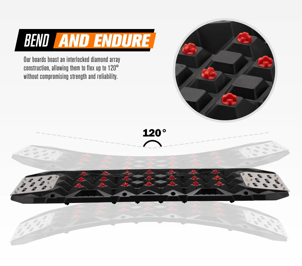 BUNKER INDUST 25T Recovery Tracks - Off-Road Traction Boards for Trucks ...