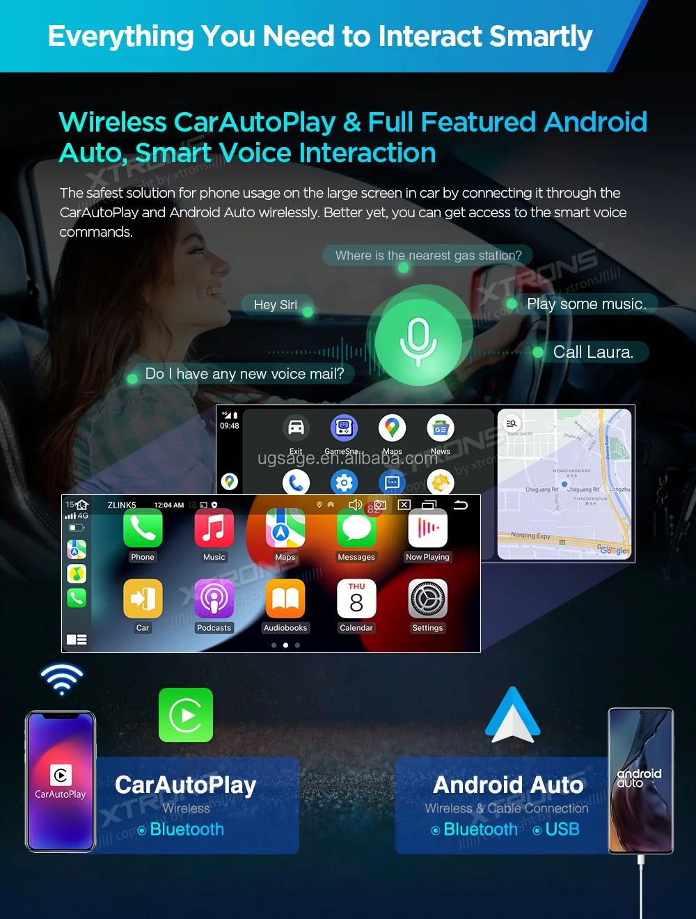 XTRONS 10.25" Android 12 Autoradio for BMW E38 E39 - Carplay