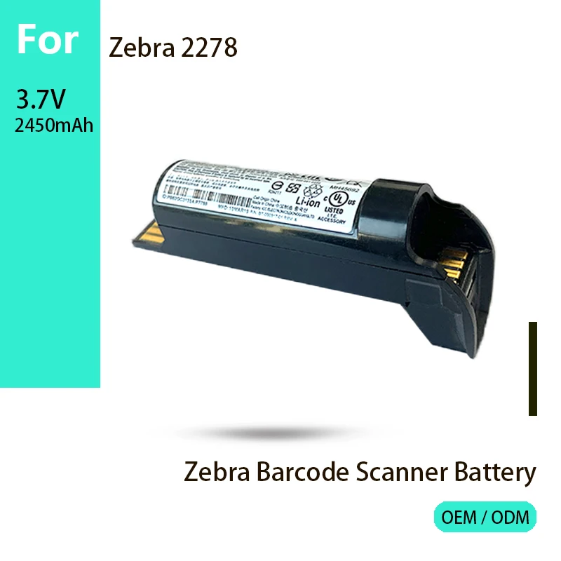 Scanner Battery For Original Zebra Ds2278,Bt-000317-01 3.7v 2450mah ...