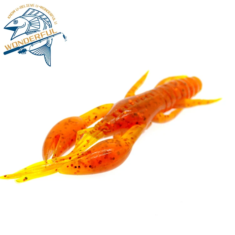 70mm 6g Pvc Plastic Lifelike Big Game Artificial Fishing Lobster Bait ...