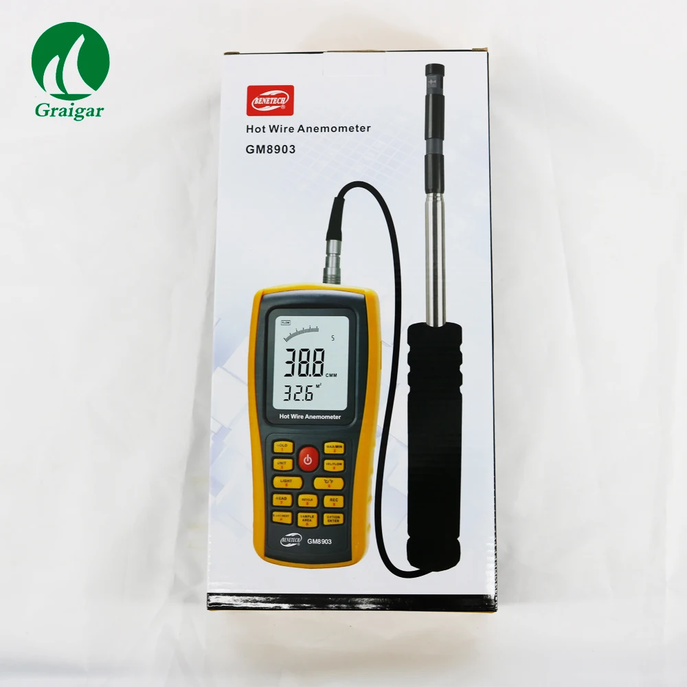 GM8903 Hot Wire Anemometer - Precision Wind Speed Tester