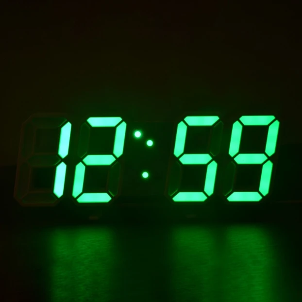 3D LED Digital Clock Luminous Fashion Home Decoration with Creative ...