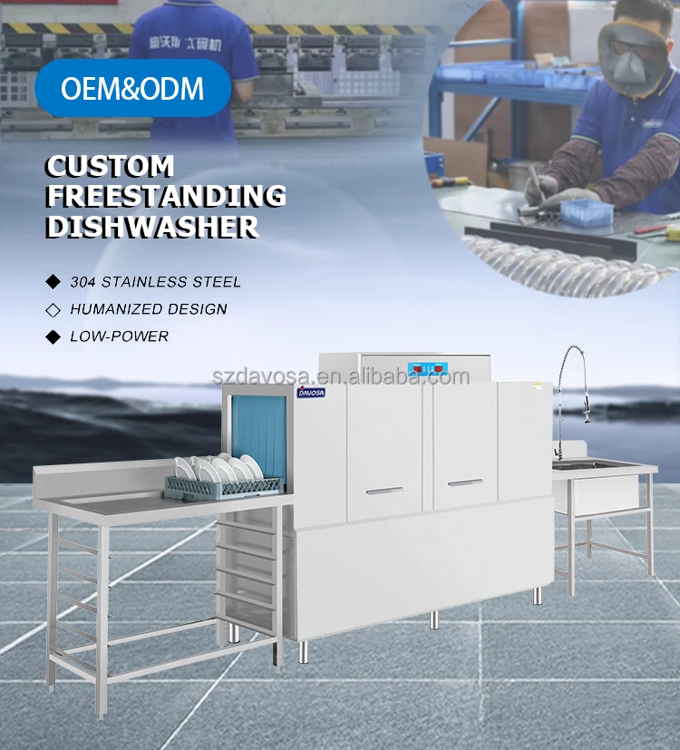 High Efficiency Dish Washing Cleaning Equipment Automatic Kitchen ...