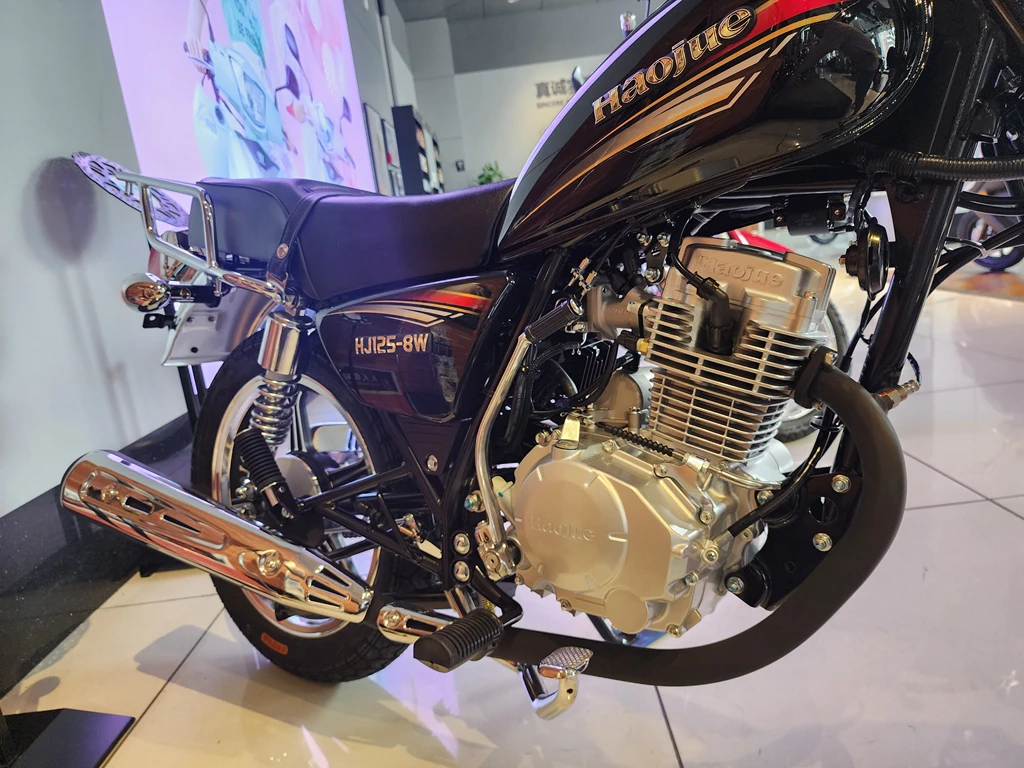 Hj125 8w Haojue Motorcycle 125cc Air Cool Injection Drum Brake + Disc Brake Durable Motor Bike ...