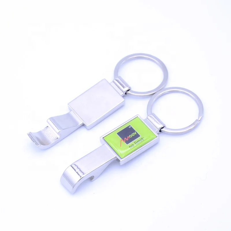 Custom Metal Trolley Coin Holder Key Ring Bottle Opener
