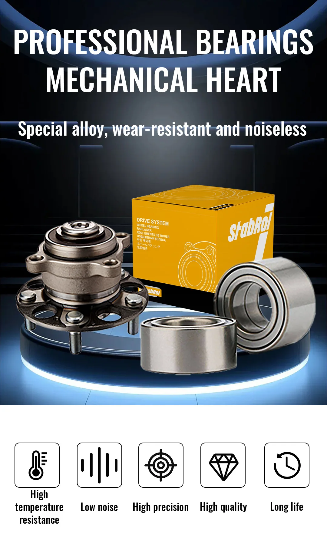 Car Wheel Hub Bearing for TOYOTA Land Cruiser 43530-60042 43530-60130 ...