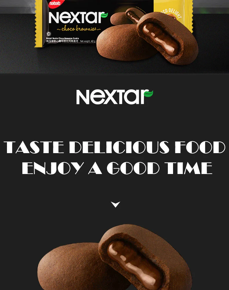 Nextar Choco Brownies Filled Cookies 112g - Chocolate Sandwich Biscuits ...