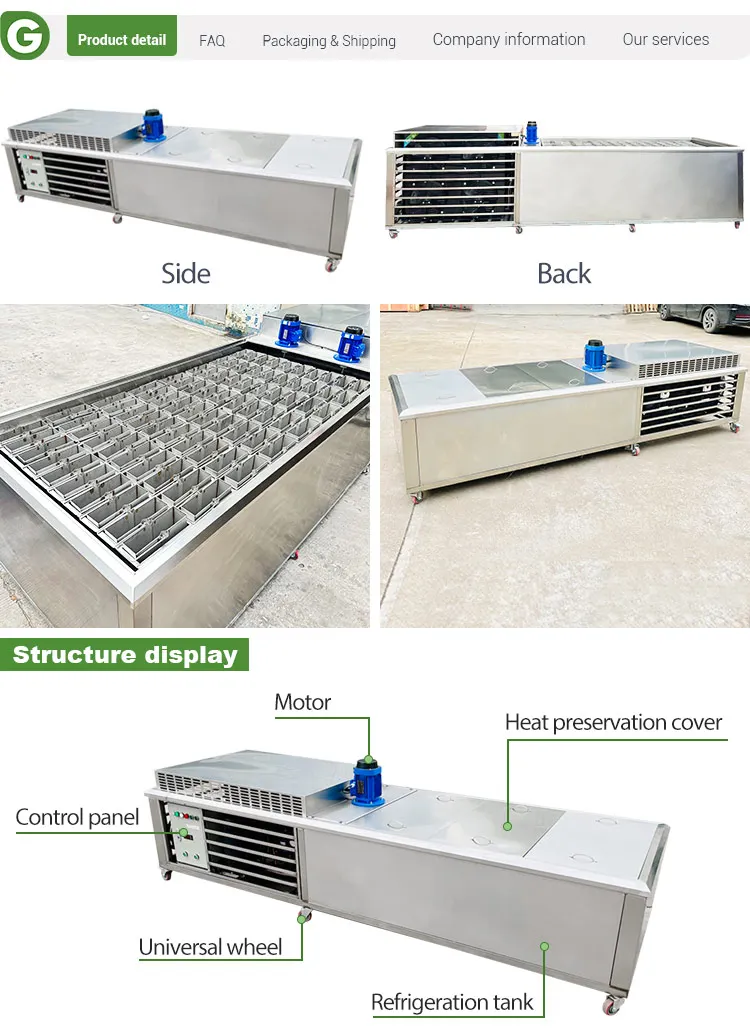Commercial Solar Powered Guangzhou 1 Ton Clear Big Ice Cube Block Maker ...