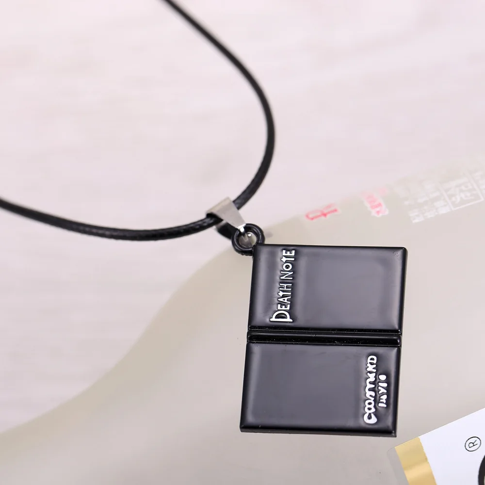 Death Note Necklace - Classic Anime Choker with Book Pendant