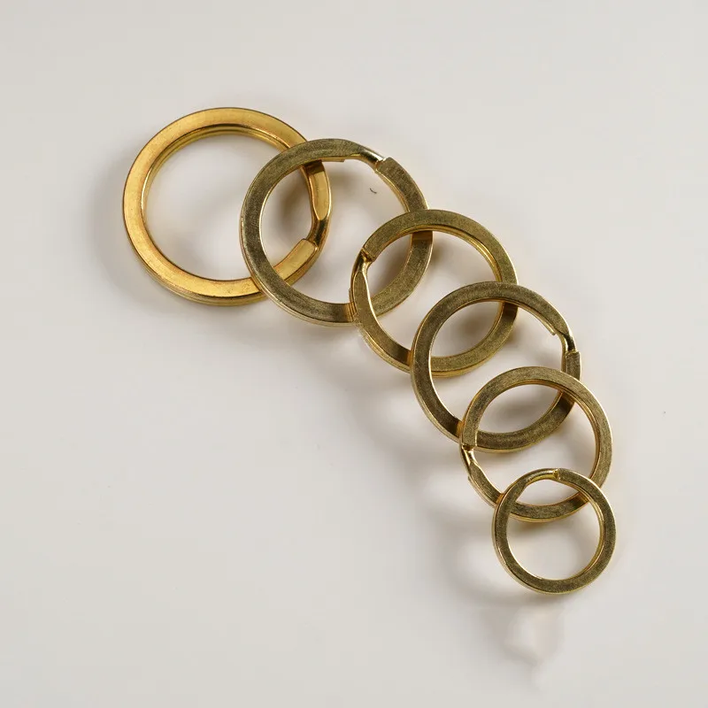 6 Specifications Brass Key Ring Keychain Handmade Diy Leather Brass ...