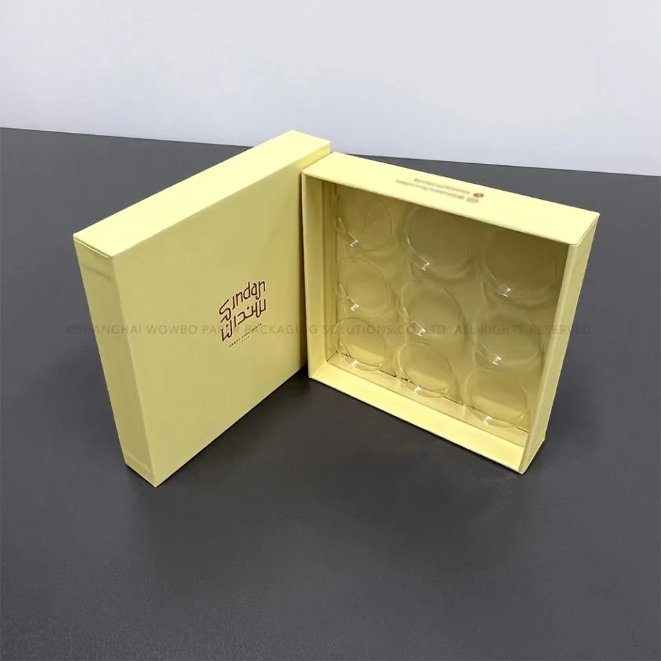 Light Yellow Chocolate Box With Classy Arabic Logo Design Branded ...