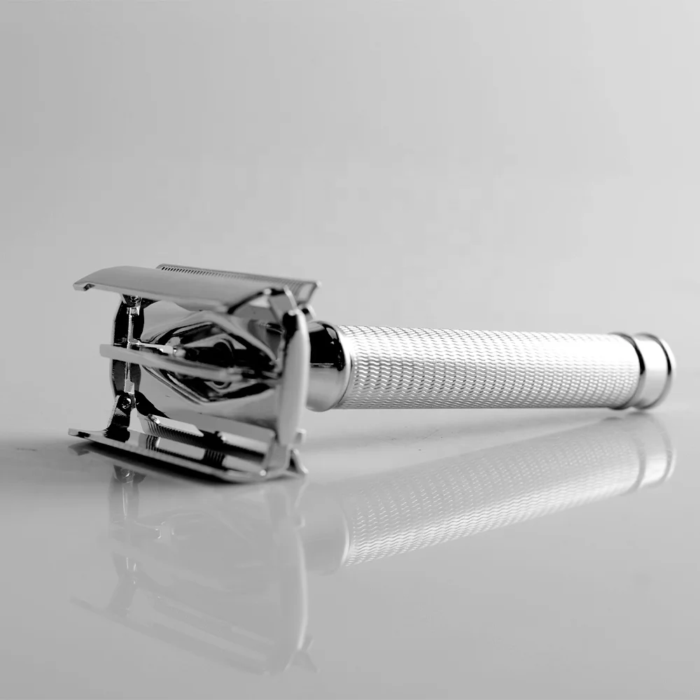 Mens Classic Chrome Adjustable Butterfly Open Double Edge Safety Razor ...