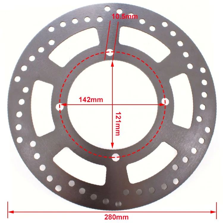 Custom Front Motorcycle 280mm Brake Disc Rotor For Suzuki Dr650 Dr750 ...