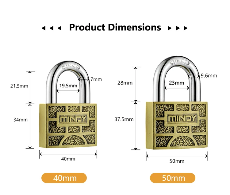 Mindy Professional Pad Lock & Zinc Alloy Cheap Safety Padlock Lockout ...