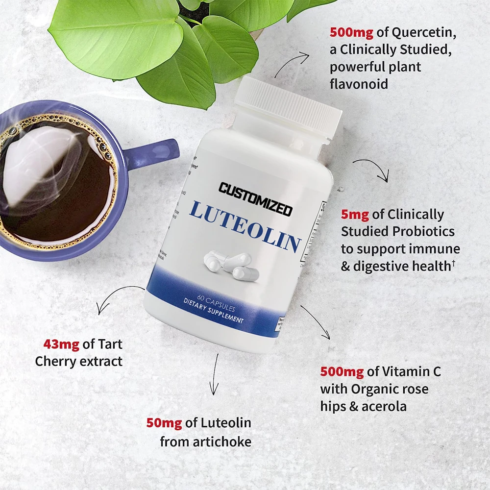 Private Labels Brain Memory Support Supplement 80% Flavonoid Luteolin ...