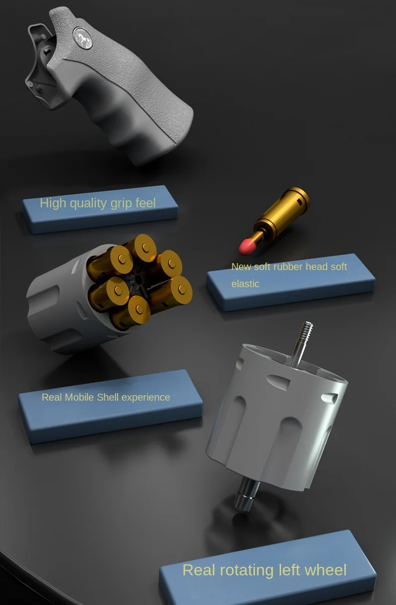 ZP5 357 Upgraded Revolver Shell Ejecting Pistol Gun Airsoft Bullet Gun ...