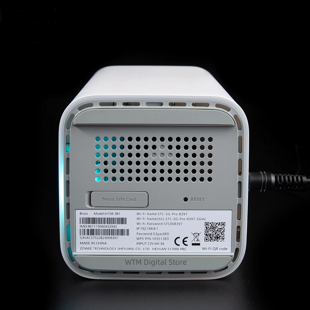 Unlocked H158-381 5g Cpe Pro 5 Dual Band Wireless Gigabit Wifi 6 7.2gbps 5g Router With Sim Card ...