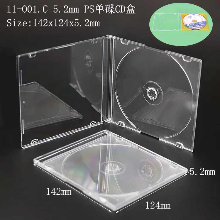 Wholesale Packing Plastic Clamshell CD Case Empty Blank Cases Clam ...