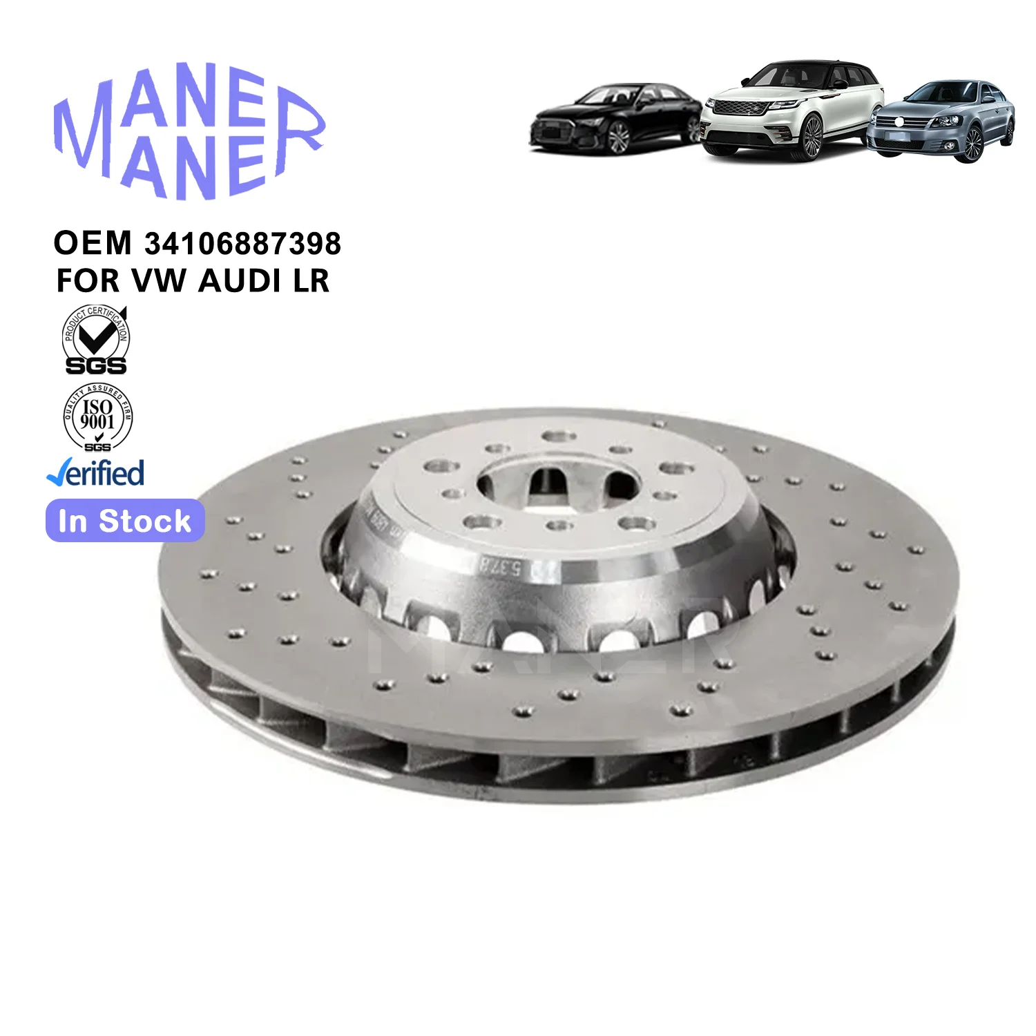 MANER Brake System 34106887397 LR033302 High Quality Good Performance ...