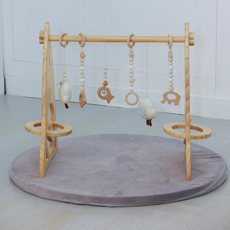Educational Wooden Baby Gym Sensory Play Activity Frame With Hanging ...