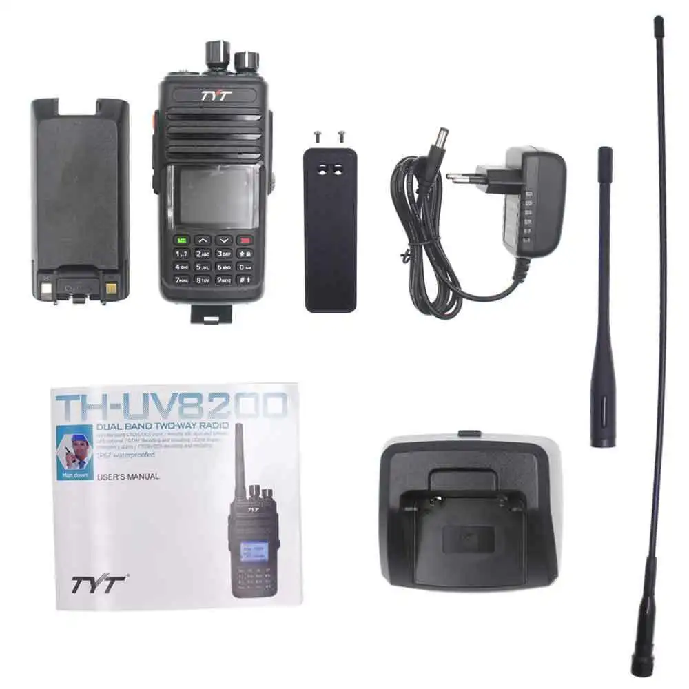 Tyt Th-uv8200 Ip67 Vhf/uhf Dual Band Analog 10 Watts High Power Two-way ...