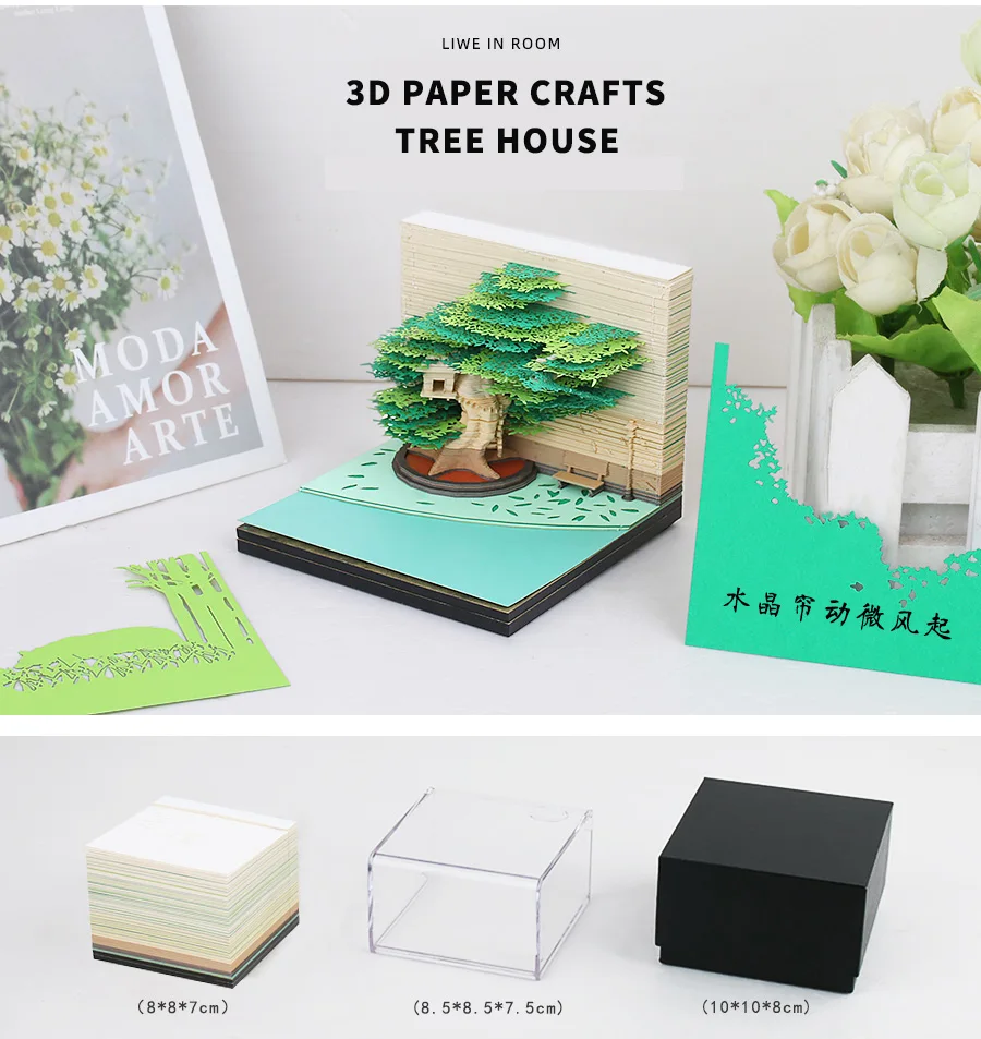 Customized 3D Notepad - Magical Castle for 2023 Gifts