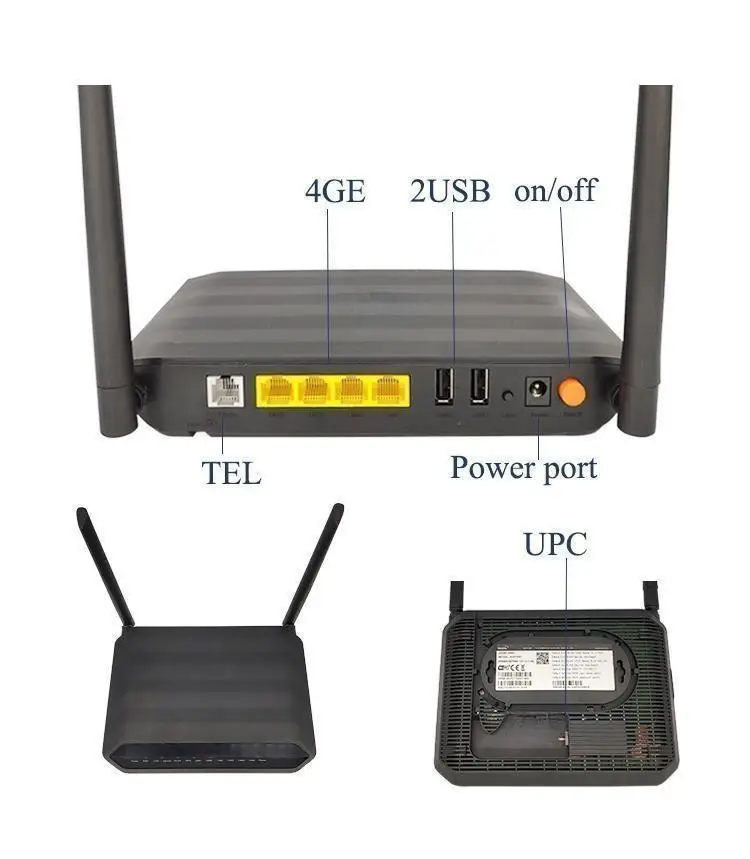 Original Fiberhome Ont 4ge Lan Ports Fiber Gpon Onu Modem Hg6143d - Buy ...