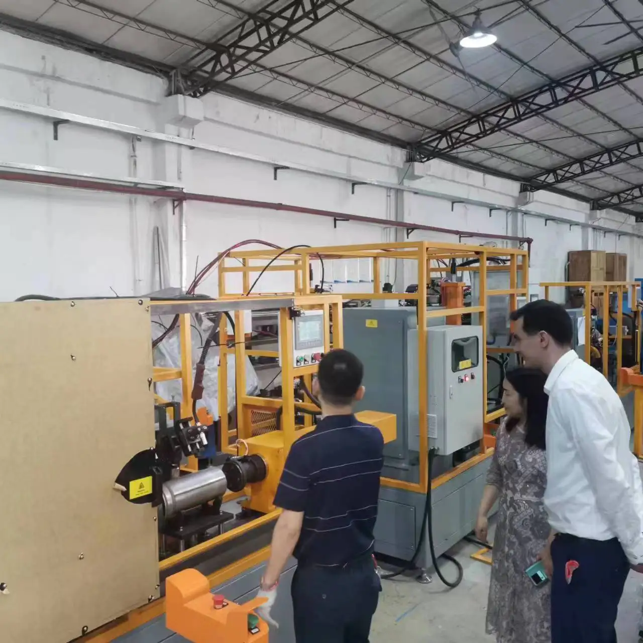 Handheld Ibc Cage Flattening And Punching Hole Machine With Welder ...