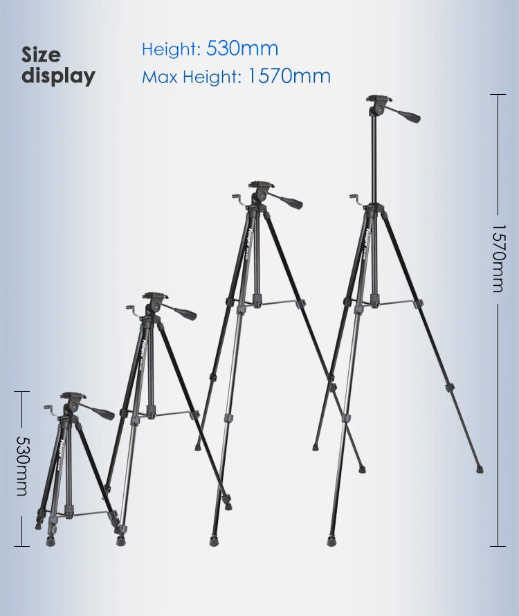 Fotopro X2 Lite - Lightweight Portable Extendable Tripod