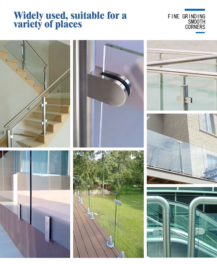 SANON Glass Railing Fitting D Type - Stainless Steel 304/316