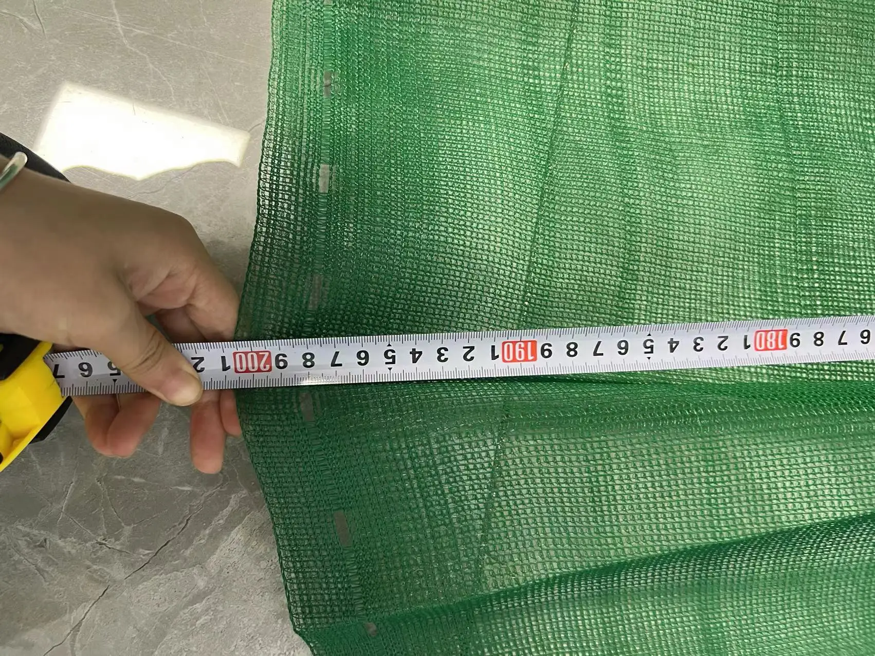 Green HDPE Grid Mesh Knotless Safety Net Construction Scaffolding ...