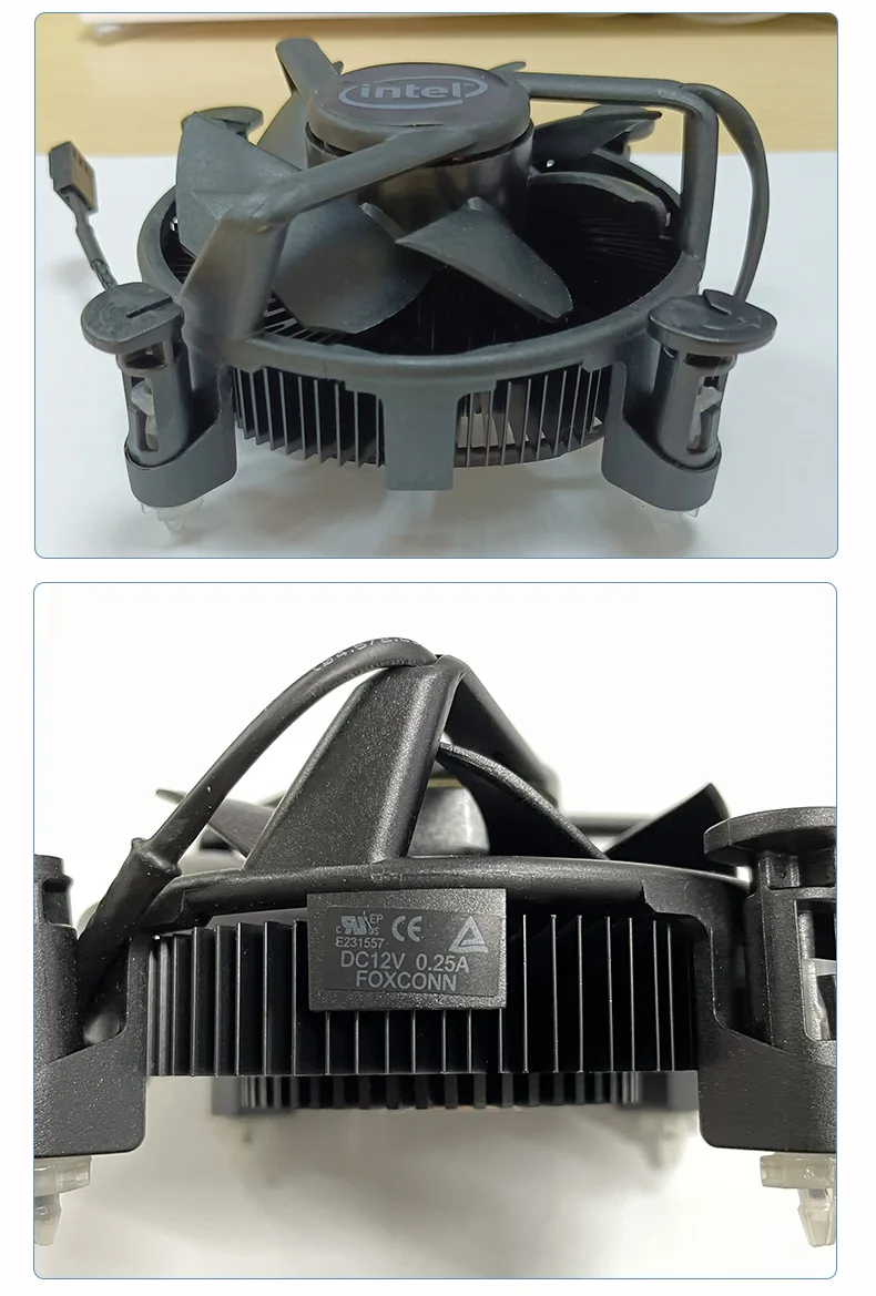 4pin Desktop Computer Pc Aluminum And Copper Cpu Heatsink Cooler Lga ...