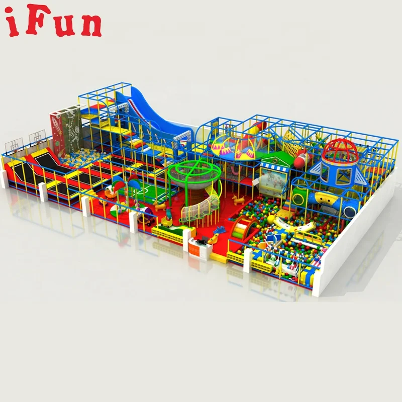 Indoor Kids Playground - Trampoline Ball Pool Fun