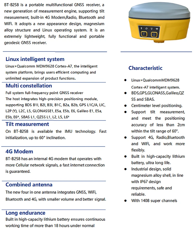 Beitian GNSS Receiver - Precision RTK GPS Survey Equipment