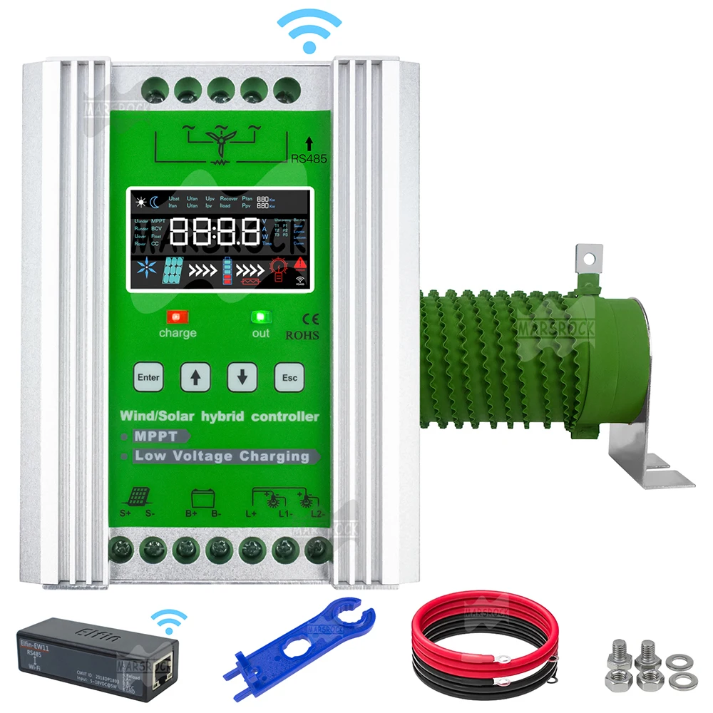 600-3000W Hybrid Solar Wind Charge Controller with WIFI