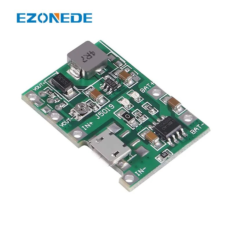 Battery Charger Module TP4056 3.7V to 9V 2A, USB Boost Converter for ...
