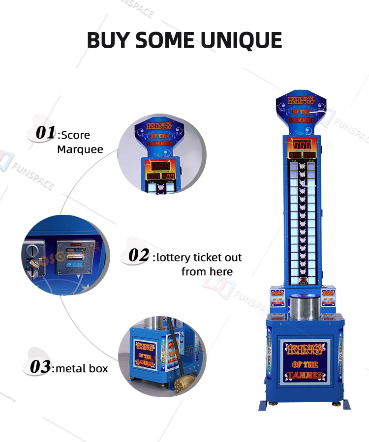 Coin Operated Sports Boxing Pile Hammering Digital Display Boxing ...