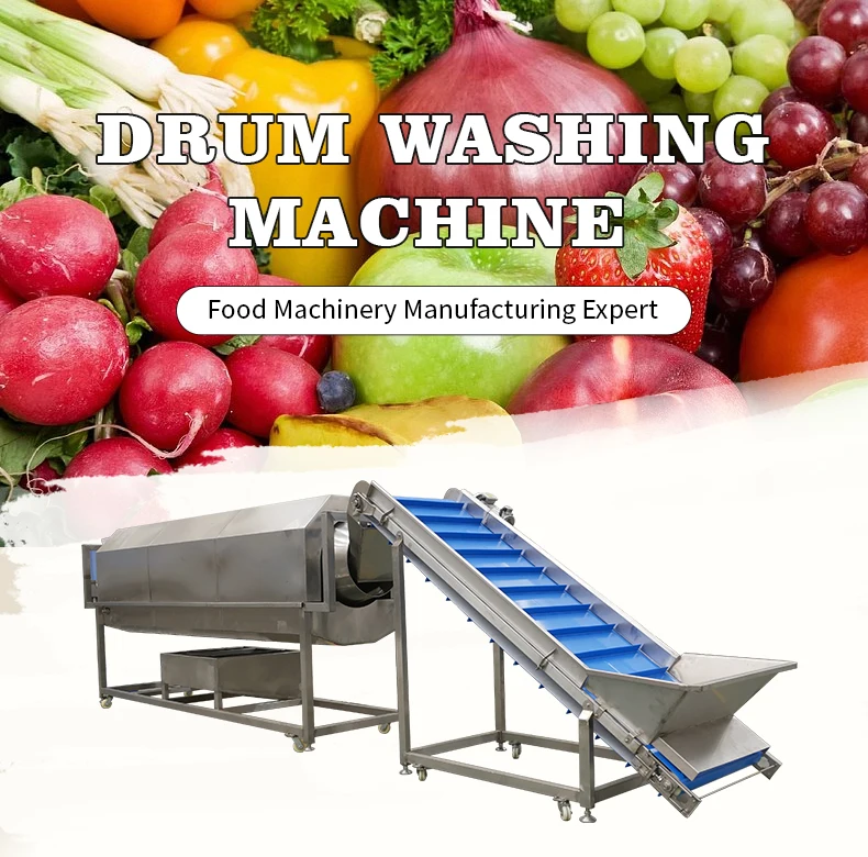 Industrial Stainless Steel Rotary Drum Herbal Cleaning Machine
