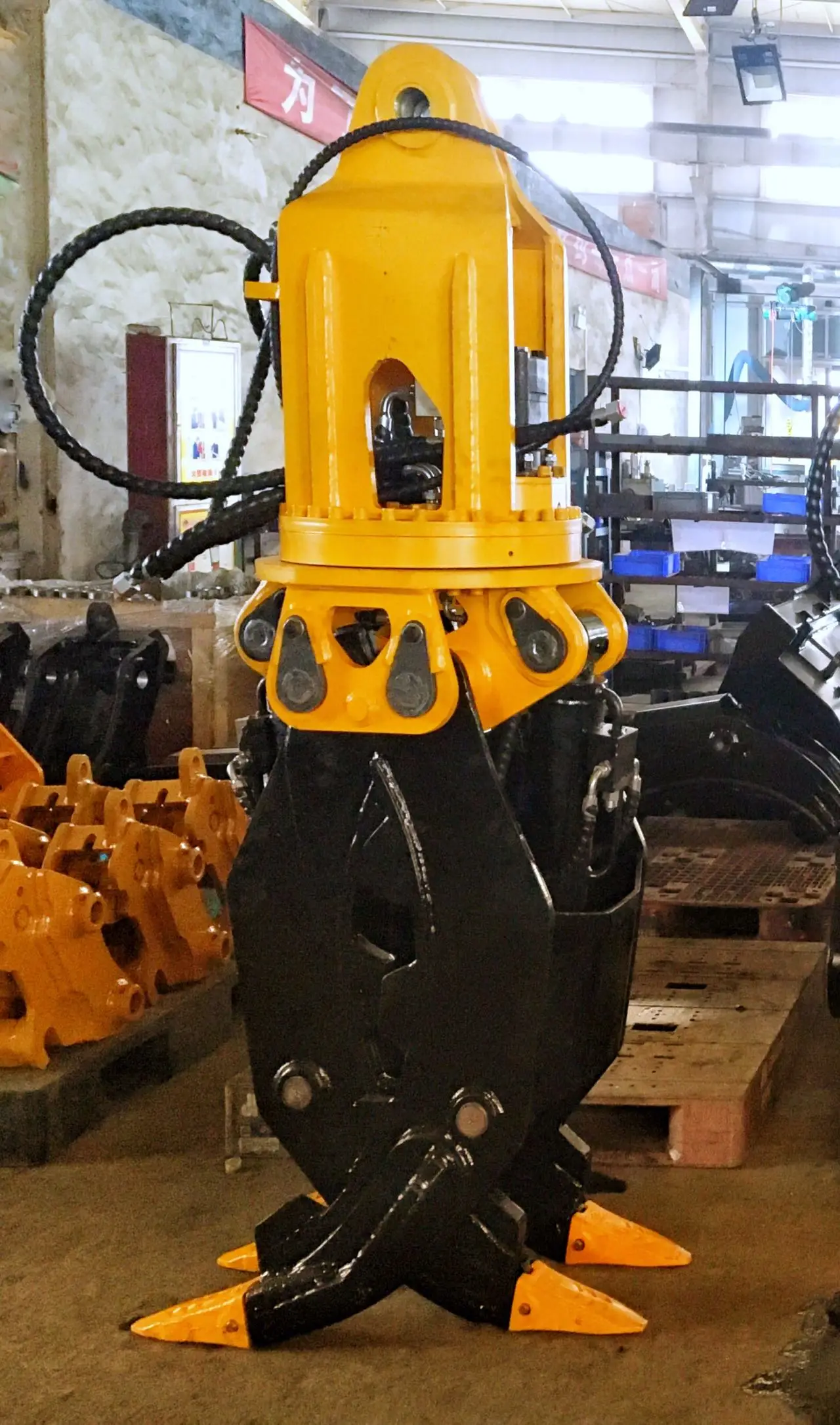 Excavator Hydraulic Rotating Grapple Wooden Grapple Log Grab Stone ...