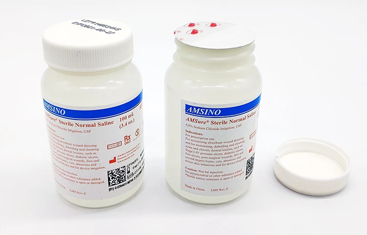 Factory Supply 100ml Sterile Normal Saline for Wound Care