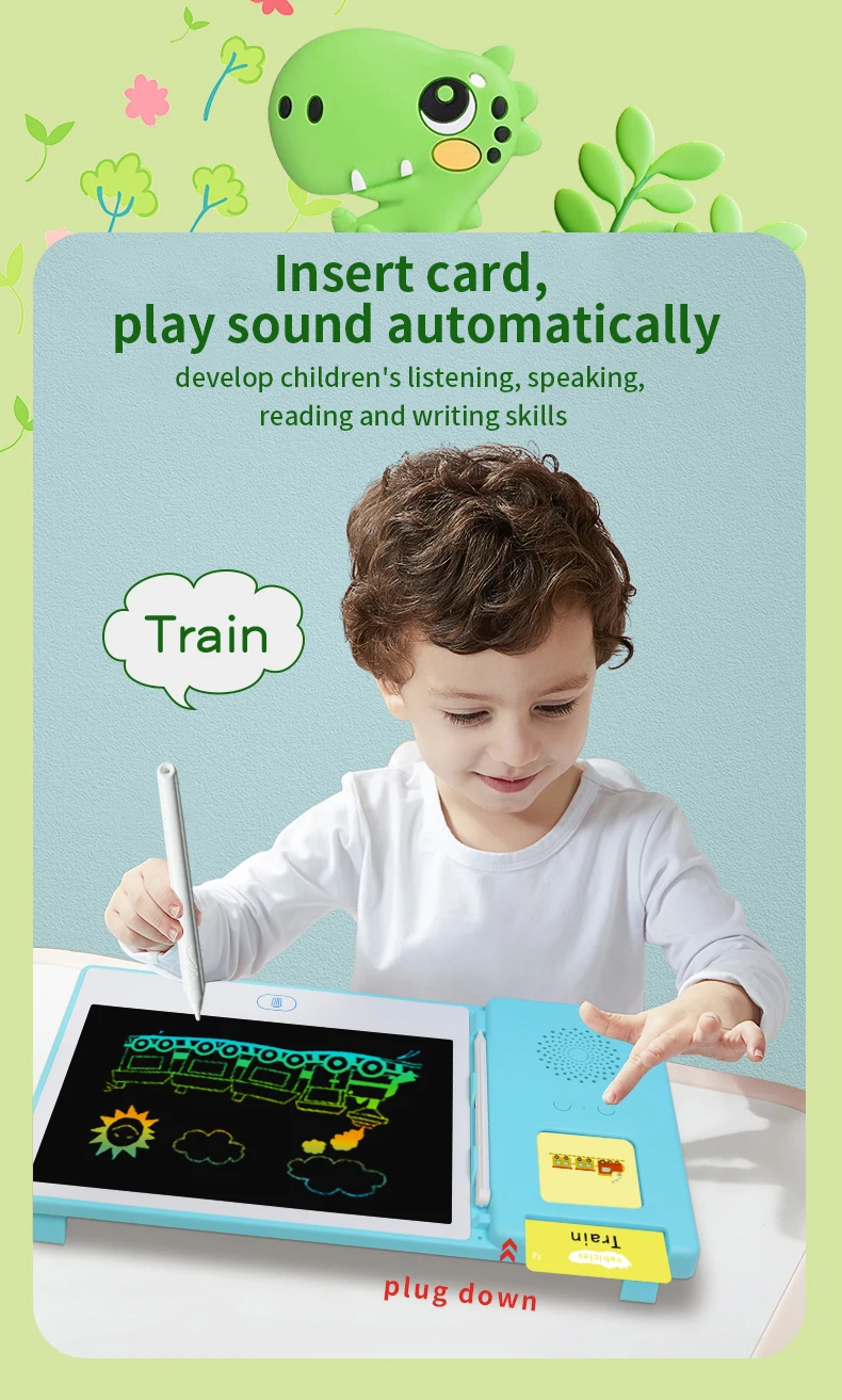 Educational Toys - Writing Tablet with Card Reader