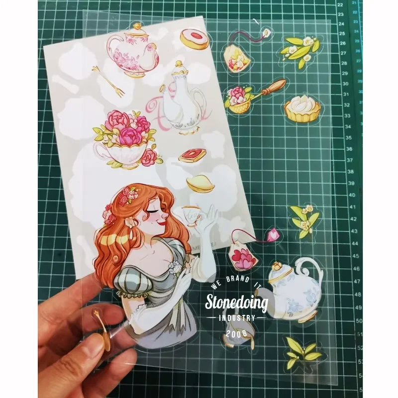 Personalized Logo Custom Decorative Transparent Sticker Clear Sticker ...