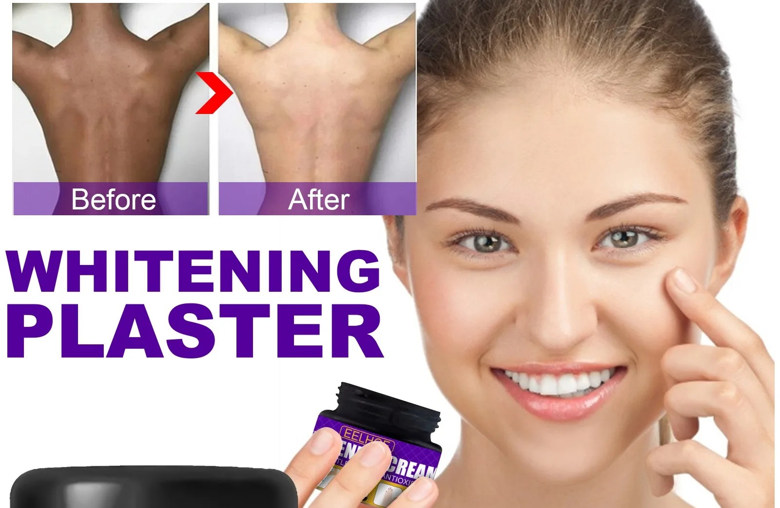 Women Dark Skin Whitening Cream Face Body Whiten Underarm Private ...