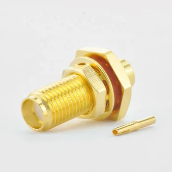 Sma Waterproof Bulkhead Connector Sma Female Solder Rg402 .141 Cable ...