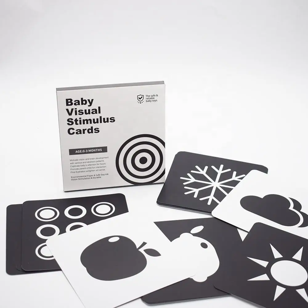 Early Leaning Toy Flashcards Color Cognitive Cards High Contrast Baby ...