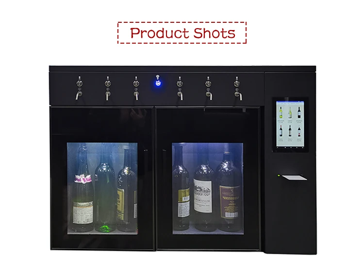 220v Wine Dispenser Change 6 Bottles Automatic Wine Dispenser Vending ...