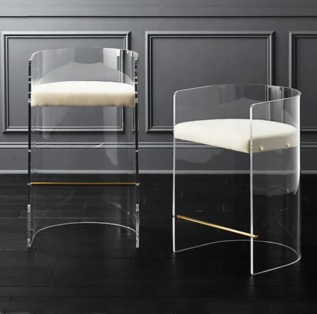 Unique Designed clear acrylic stools Acrylic Stool Chair Lucite High ...