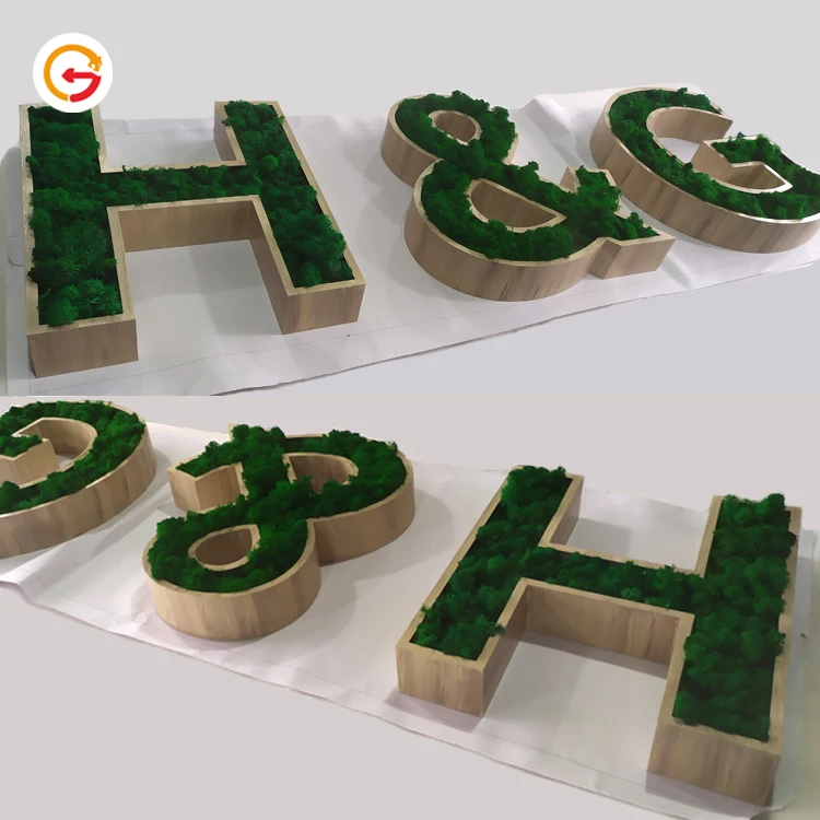 Custom Moss Sign Letters by Jaguarsign - 3D Artificial Grass Logo for ...